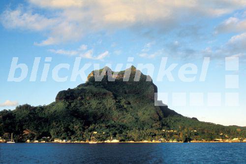 blickwinkel - Erloschener Vulkan Maupiti, Franzoesisch-Polynesien ...