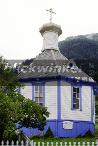 blickwinkel - Historische russische Kirche, USA, Alaska, Juneau ...