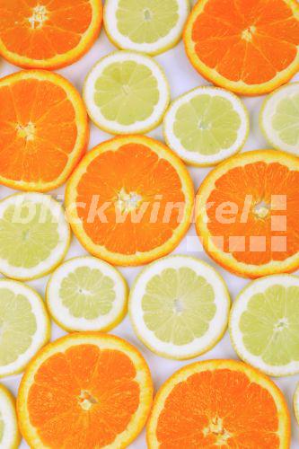 blickwinkel - Orange, Apfelsine (Citrus sinensis), Orangenscheiben und ...