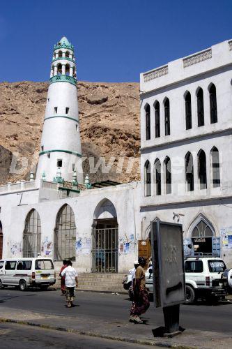 blickwinkel - Minarett in Al Mukalla, Jemen, Hadramaut, Al Mukalla ...