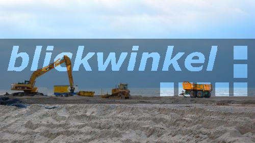 blickwinkel - Deichbau in den Duenen zur Verstaerkung der Kueste ...