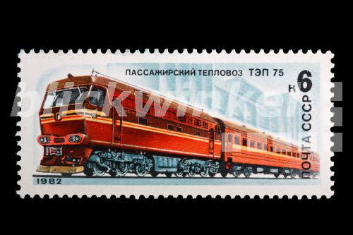 blickwinkel - Geschichte von Transport, russische Locomotive 'TEP 75 ...
