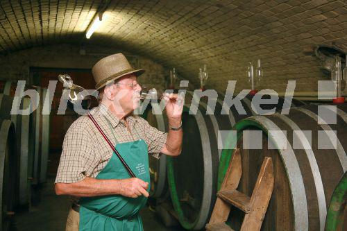 blickwinkel - Winzer im Weinkeller - Winegrower in the wine cellar ...
