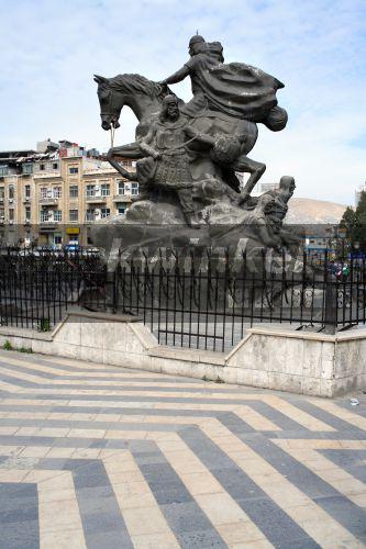 blickwinkel - Denkmal zu Saladin in Damaskus, Syrien, Damaskus ...