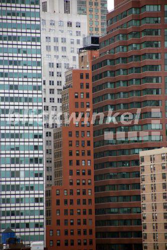blickwinkel - Hochhaeuser von Manhatten, USA, New York City - high-rise ...