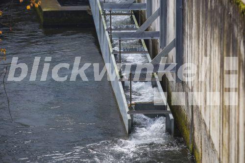 blickwinkel - technische Fischaufstiegshilfe, Fischtreppe, Deutschland ...