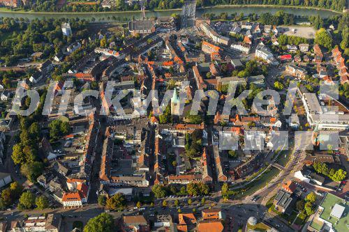 blickwinkel - Innenstadt von Dorsten mit Marktplatz, Rathaus und St ...